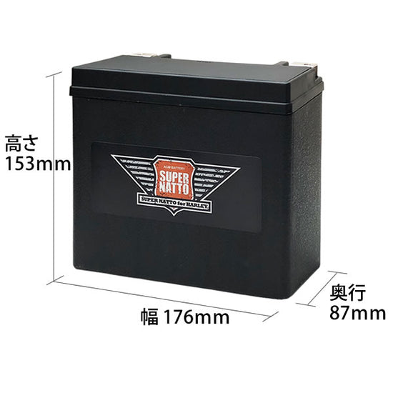 スーパーナット 65989-90S ハーレー専用AGMバッテリー – バッテリーストア.com
